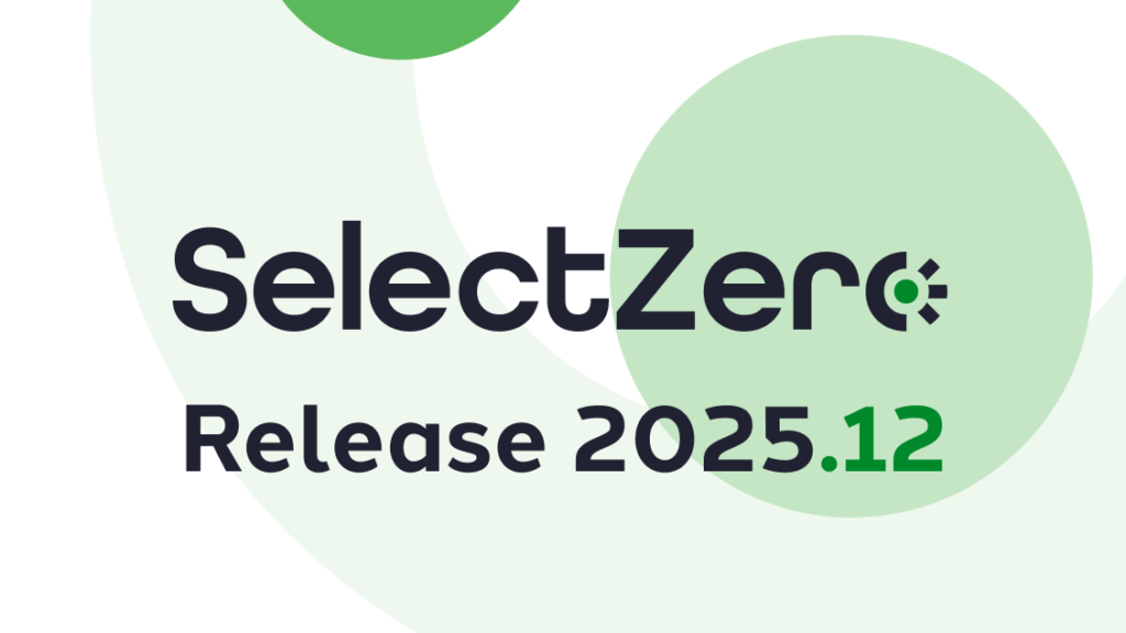 Release 2025.12 - SelectZero